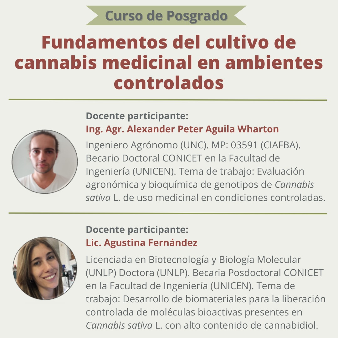 Nuevo Curso De Posgrado Fundamentos Del Cultivo De Cannabis Medicinal